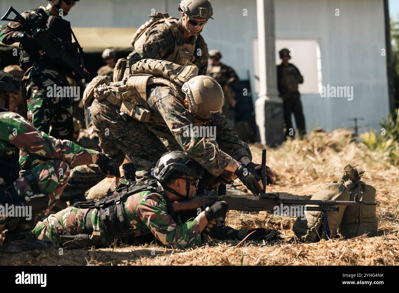 U.S. Marine Corps Sgt. James Bryant, a machine gun section leader with ...