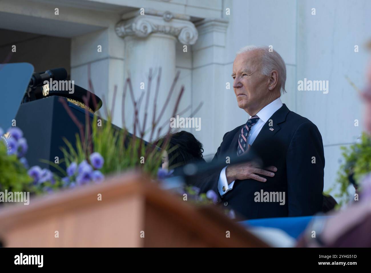 President Joe Biden speaks at the 2024 National Veterans Day Observance ...