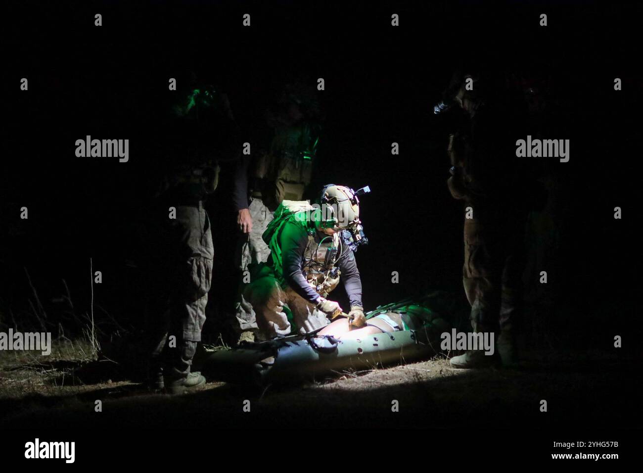 U.S. Marine Corps Gunnery Sgt. Wyland Leopold, an instructor with ...