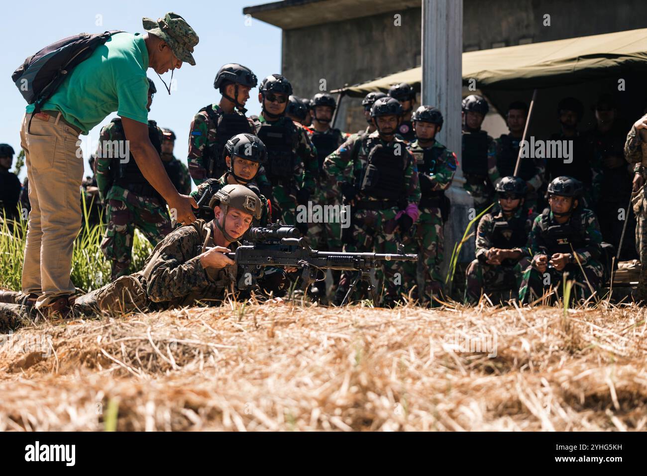 U.S. Marine Corps Lance Cpl. Jacob Trainor, a machine gunner with 2nd ...