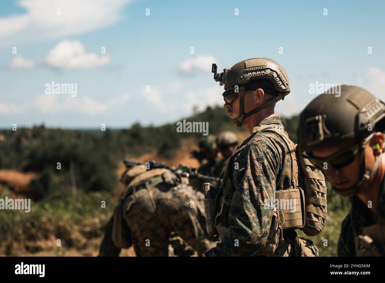 U.S. Marine Corps Sgt. James Bryant, a machine gun section leader with ...