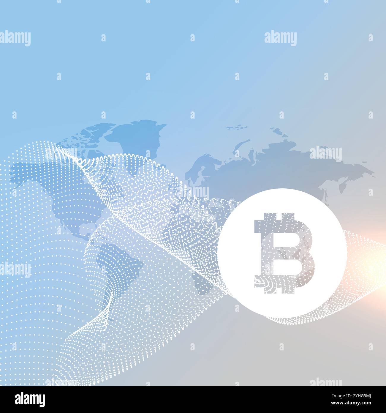 world map with bitcoins symbol vector Stock Vector Image & Art - Alamy