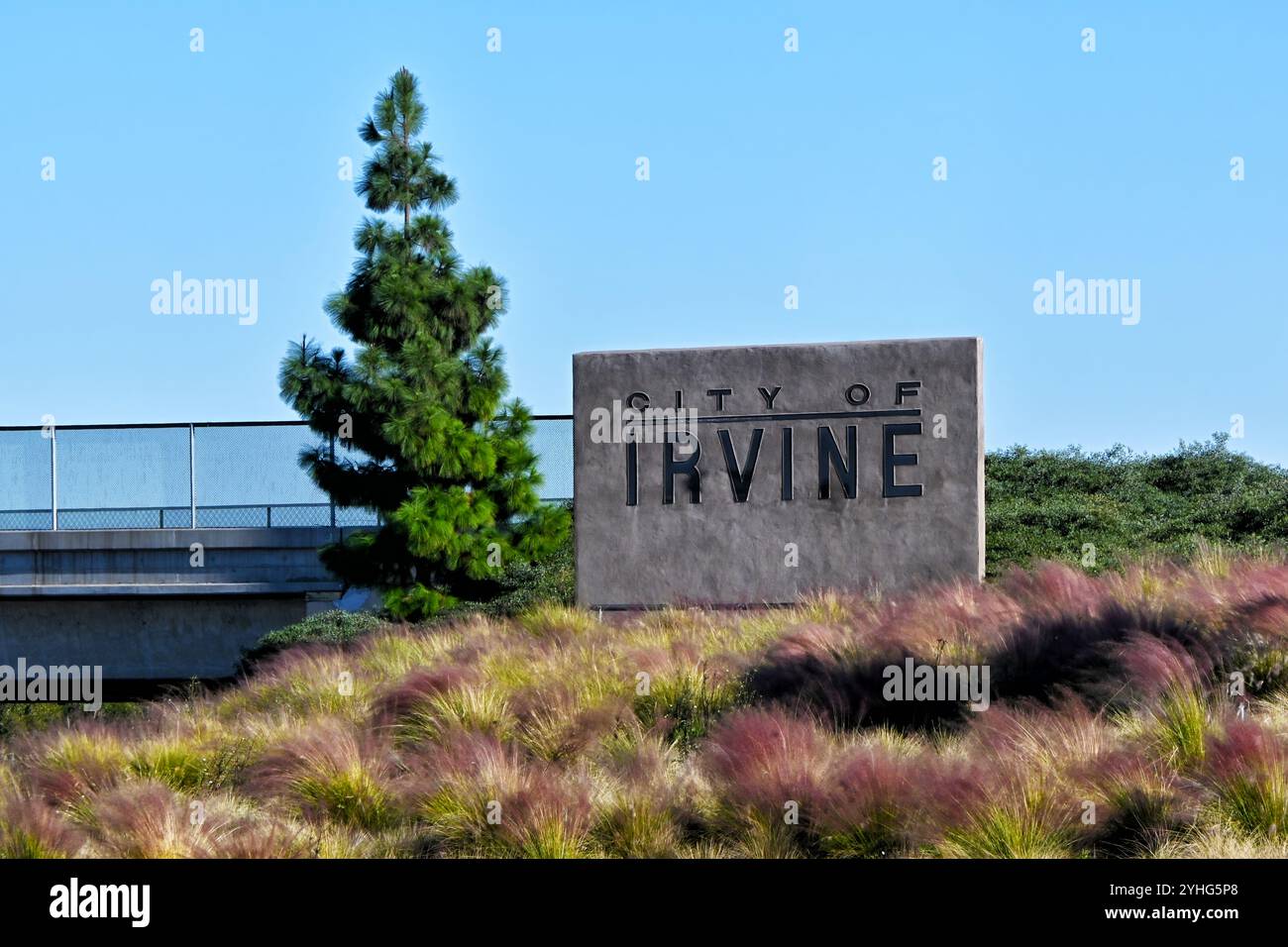 IRVINE, CALIFORNIA - 8 NOV 2024: City of Irvine sign at the Jamboree ...