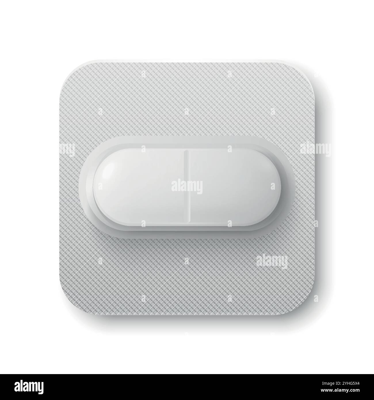 Vector Realistic White Pharmaceutical Medical Pill, Vitamins, Capsule ...