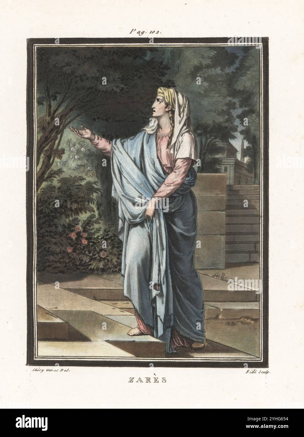 Zeresh, wife of King Ahasuerus's favorite Haman, character in Racine's ...