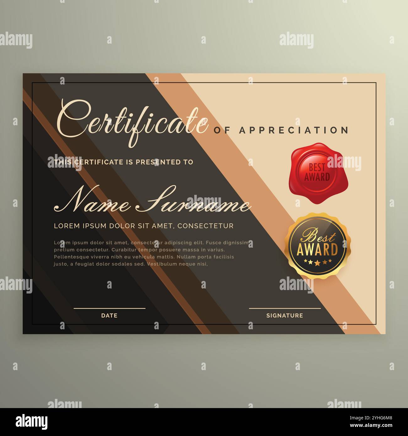 creative certificate design, diploma vector Stock Vector Image & Art ...