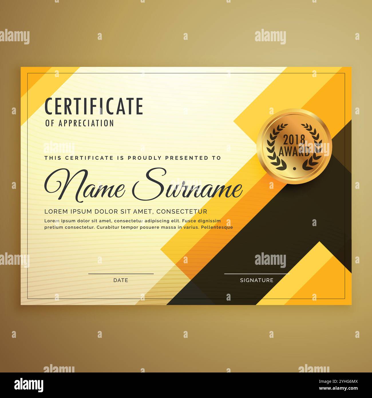 Creative certificate design template hi-res stock photography and ...