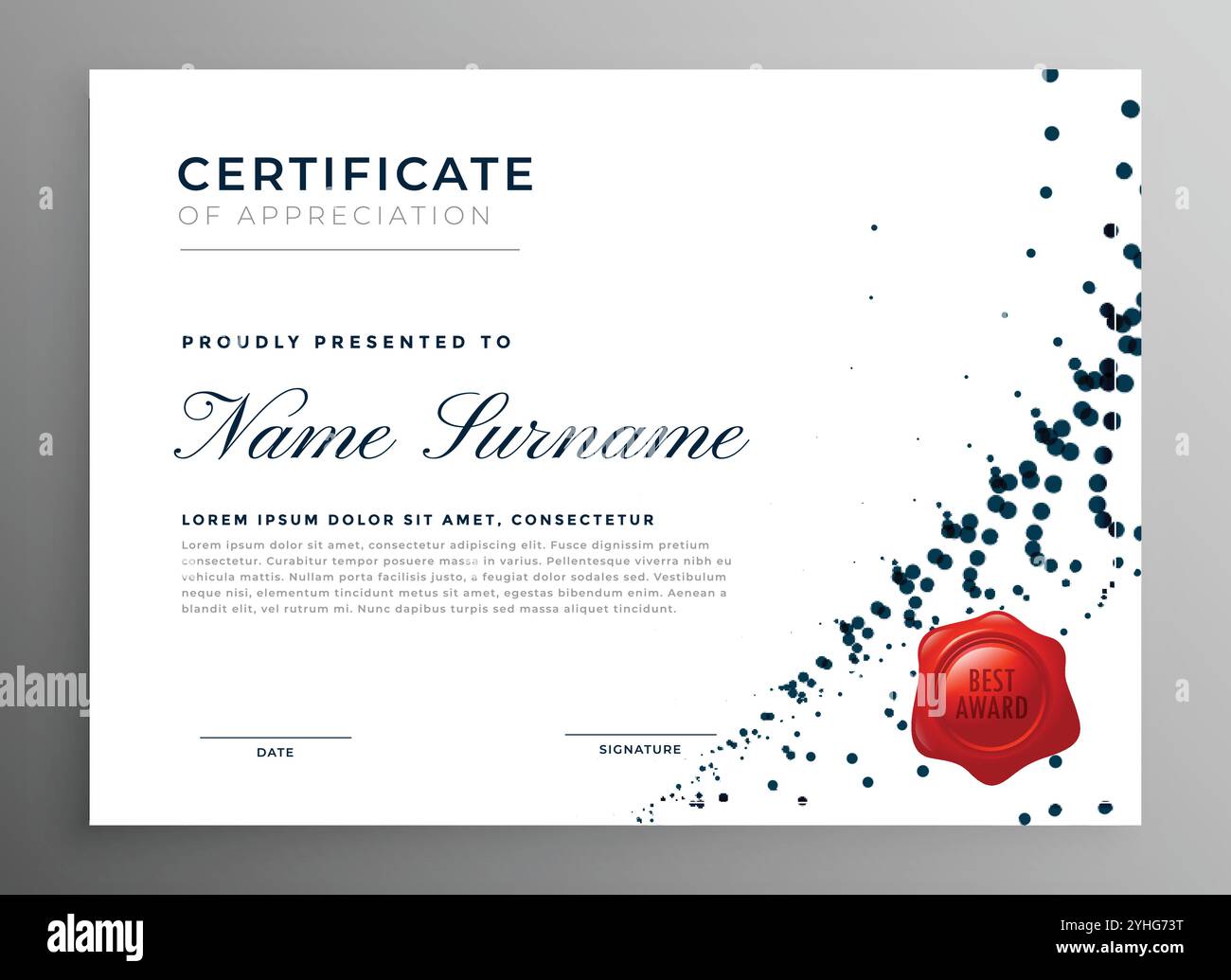 abstract diploma certificate of appreciation Stock Vector Image & Art ...