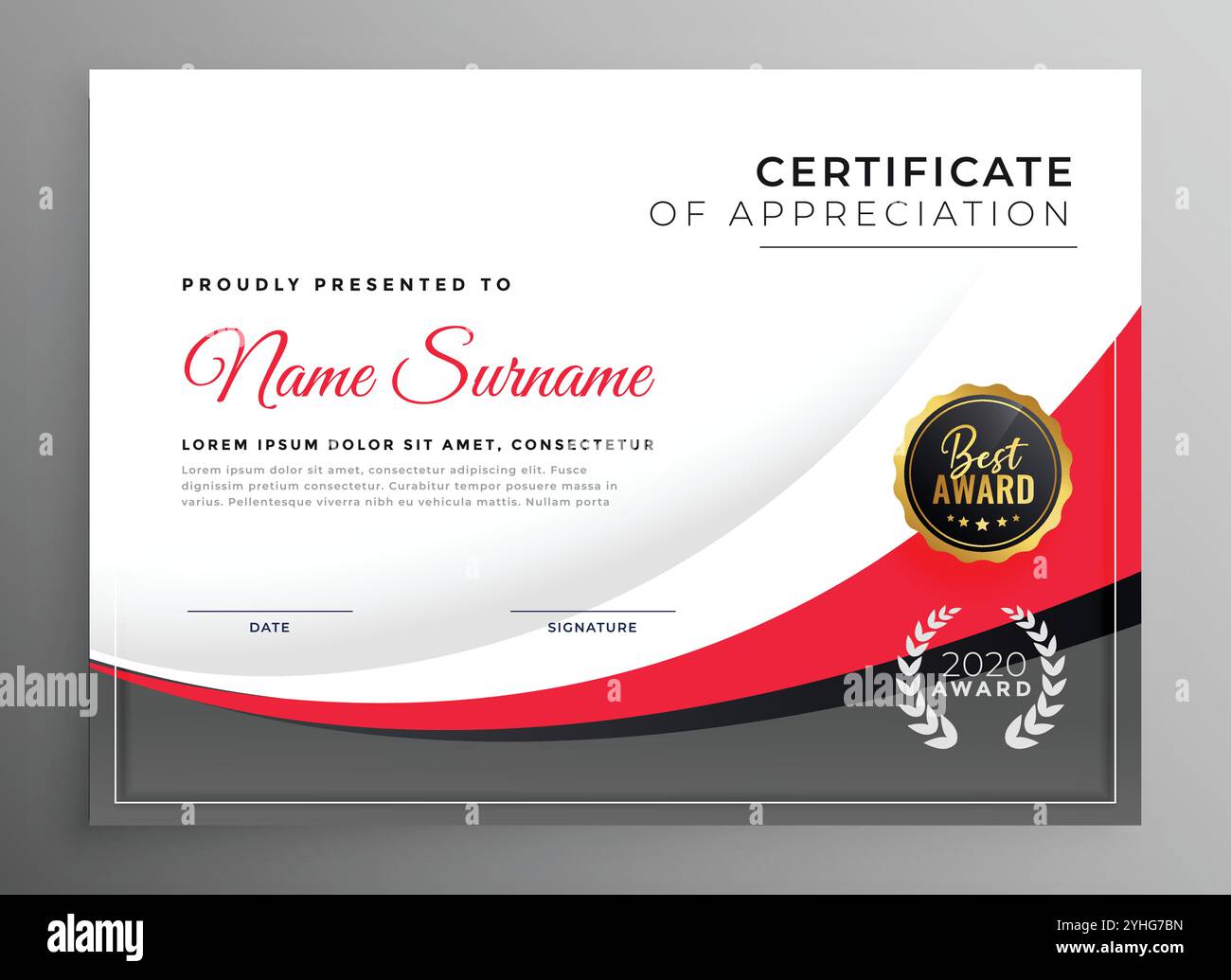 professional success certificate design template Stock Vector Image ...