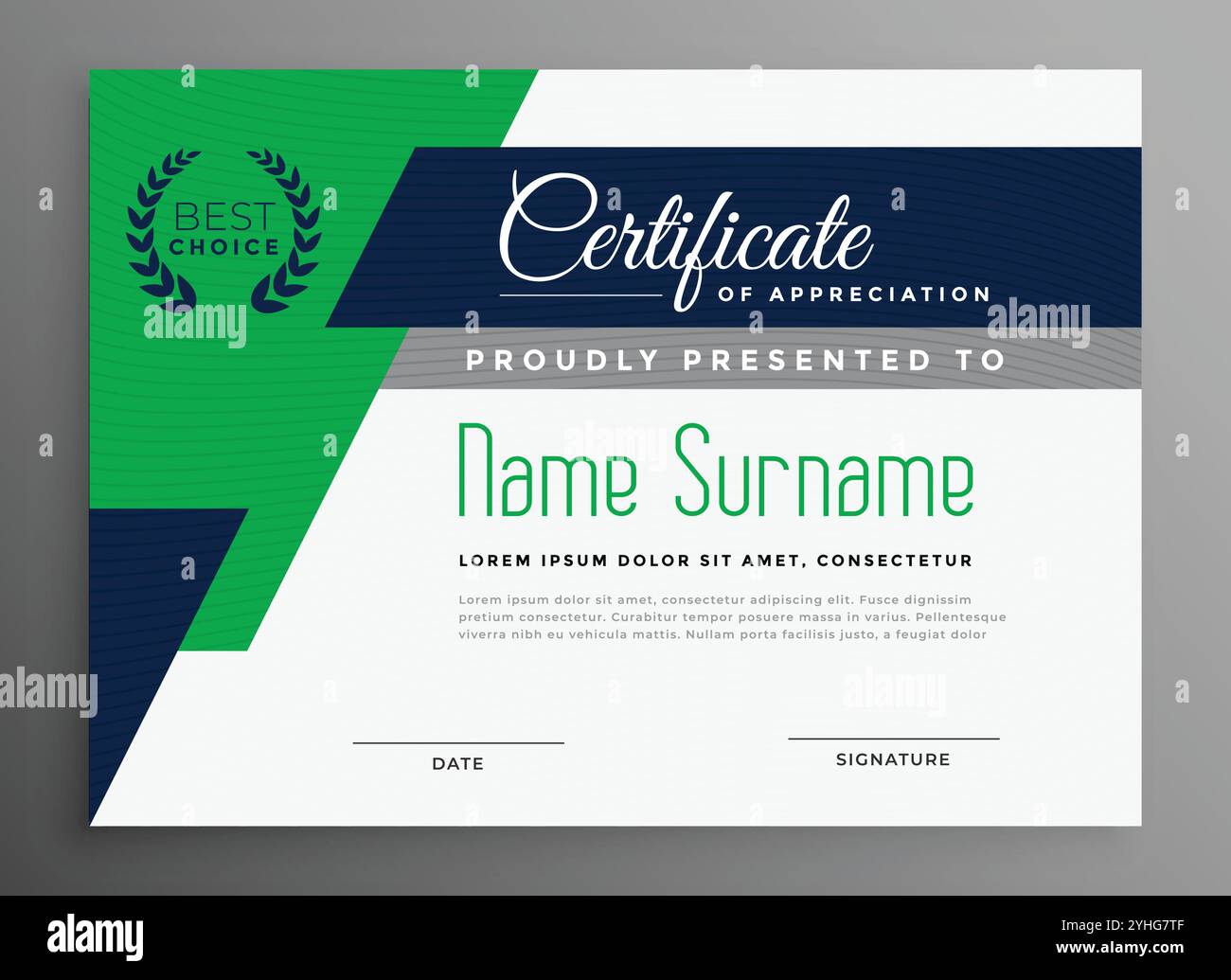 certificate template with modern geometric shapes Stock Vector Image ...