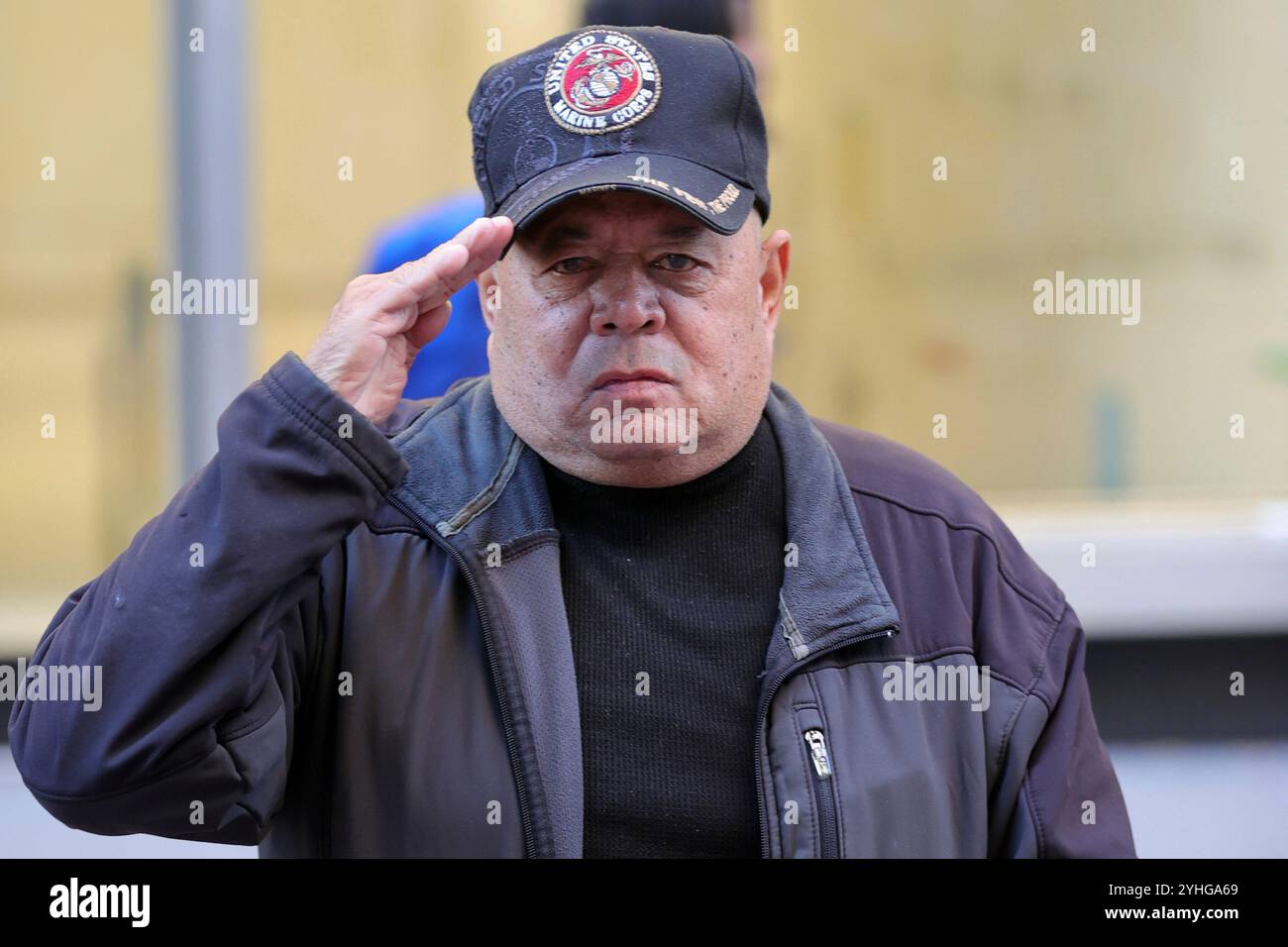 NEW YORK, NEW YORK - NOVEMBER 11: Thousands of people gather to honor U.S. veterans during the ...
