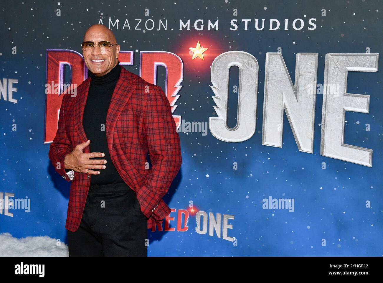 Dwayne Johnson attends the Amazon MGM Studios premiere of "Red One" at ...