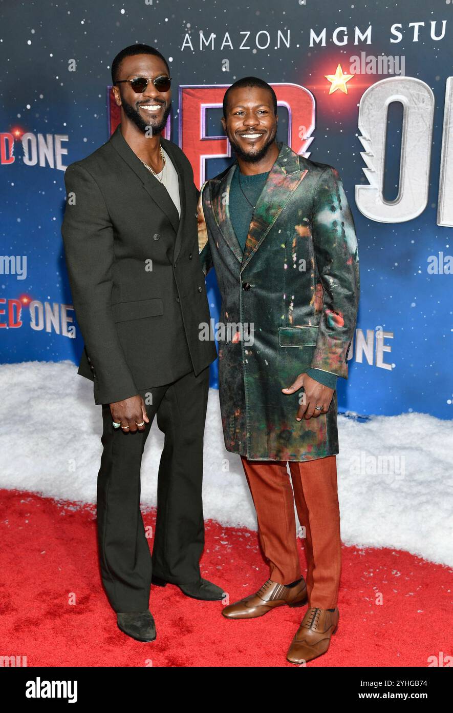 Aldis Hodge, left, and Edwin Hodge attend the Amazon MGM Studios ...