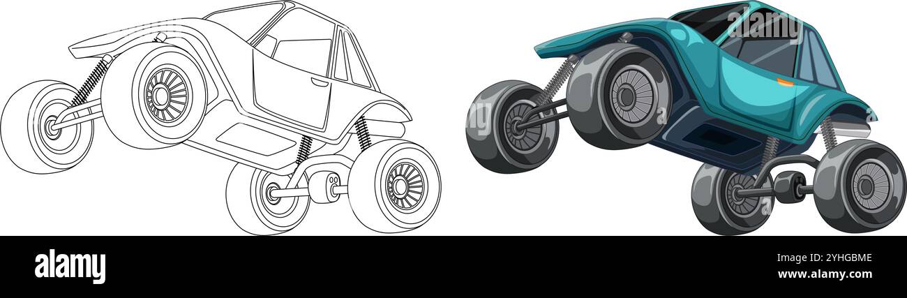 Detailed vector of a modern off-road car Stock Vector Image & Art - Alamy