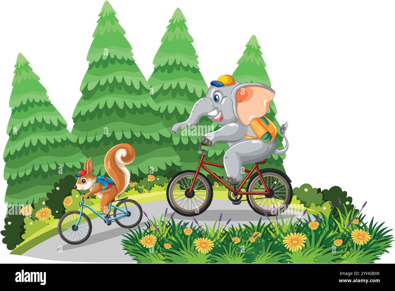 Through the forest Cut Out Stock Images & Pictures - Alamy