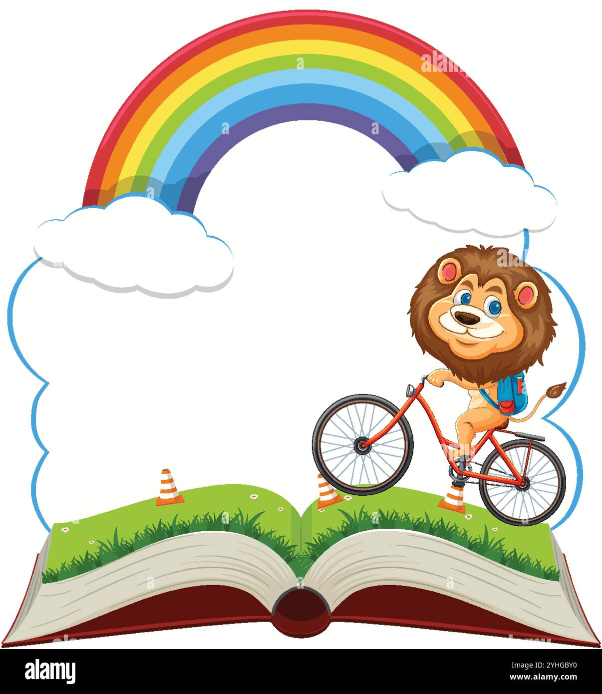 Lion on bike hi-res stock photography and images - Alamy