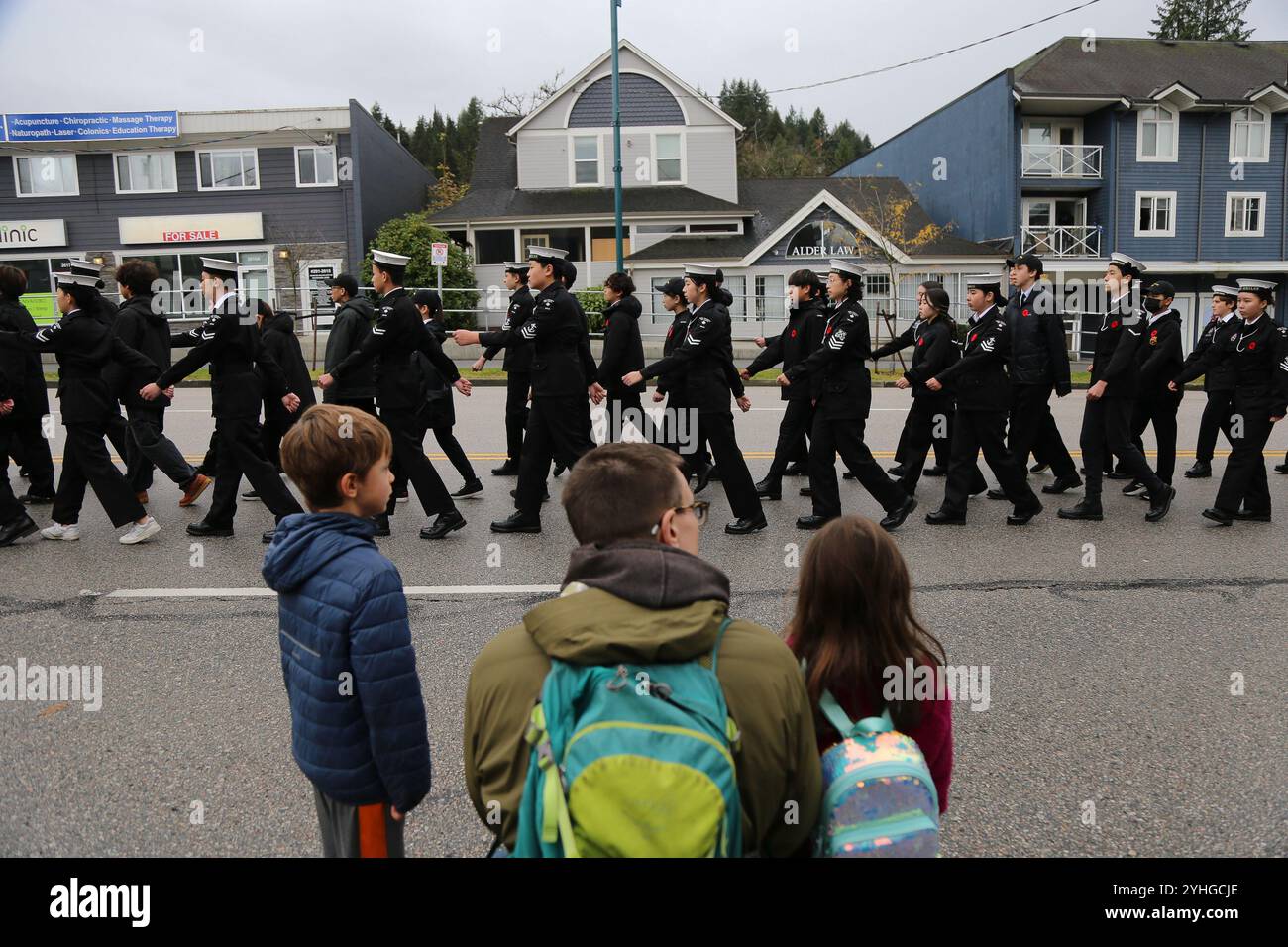 Vancouver, BC - NOVEMBER 11: A Canadian Army soldier marches in the ...