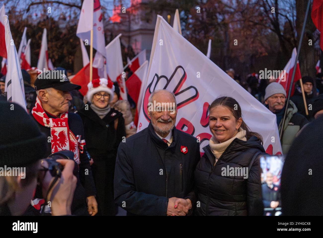 Antoni Macierewicz participates in the Independence Day march organized ...
