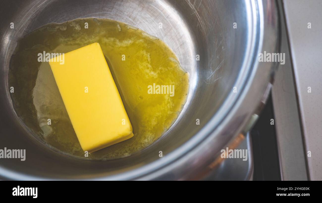 Melting creamy butter in hi-res stock photography and images - Alamy