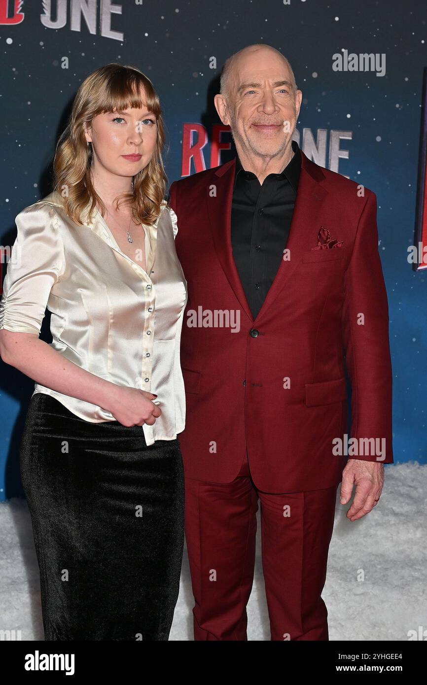JK Simmons and daughter Olivia Simmons attend the New York premiere of Amazon MGM Studios' "Red ...