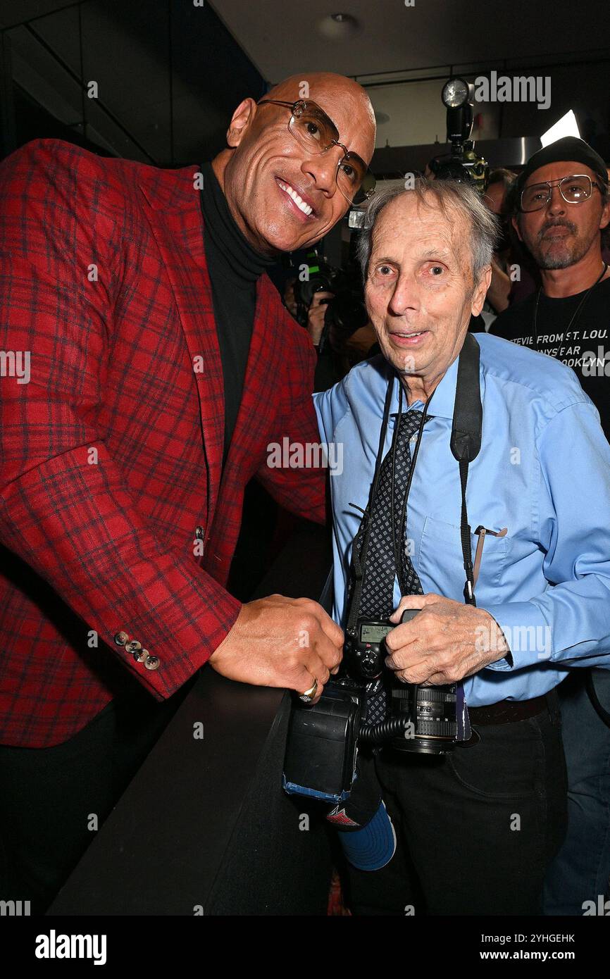 Dwayne Johnson and George Napolitano attend the New York premiere of ...