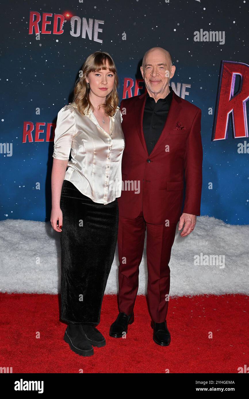 JK Simmons and daughter Olivia Simmons attend the New York premiere of Amazon MGM Studios' "Red ...