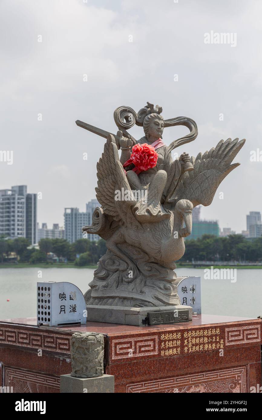 The Giant Guardian and statues of other Taoist gods and protectors at ...