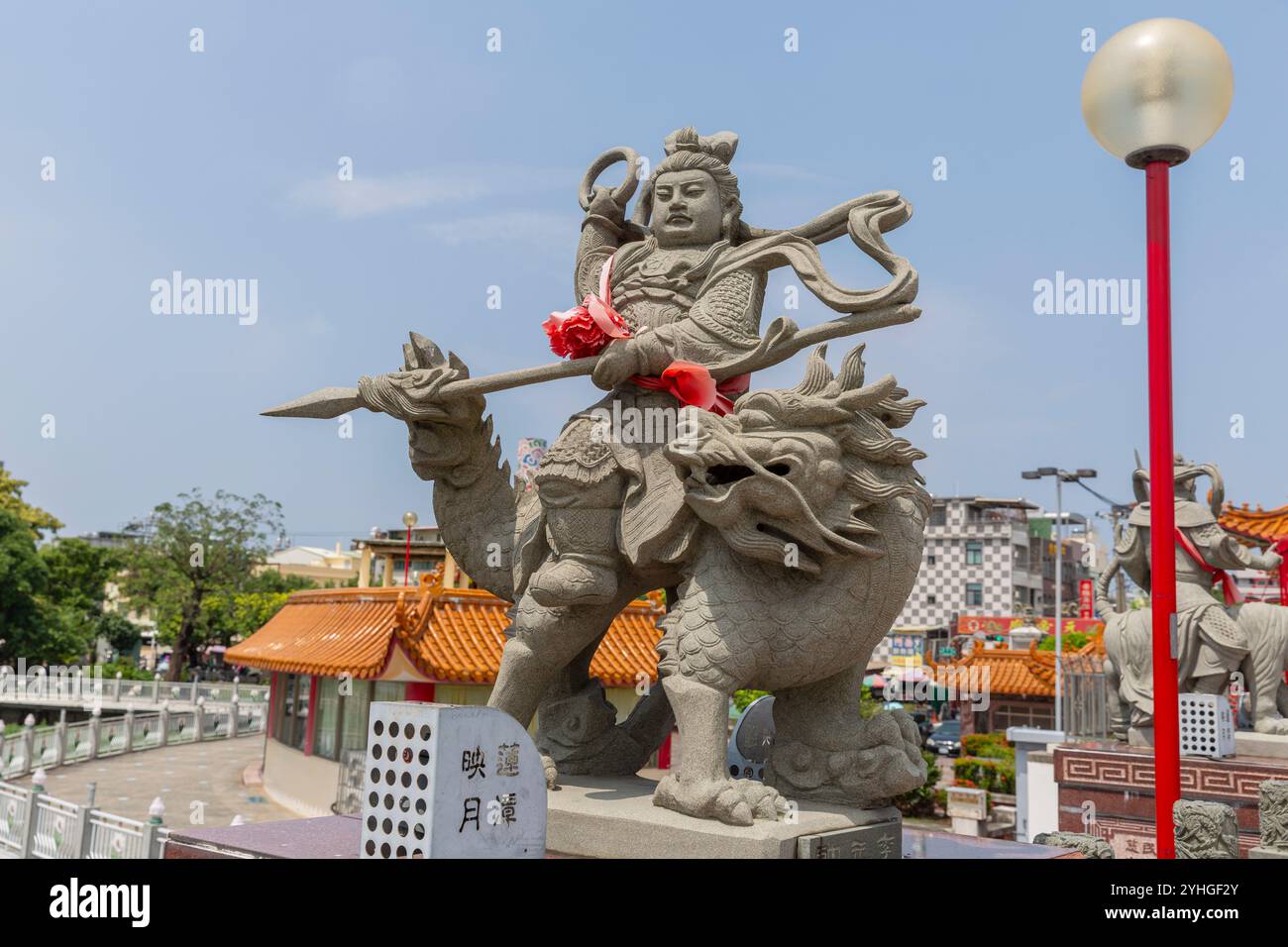 The Giant Guardian and statues of other Taoist gods and protectors at ...