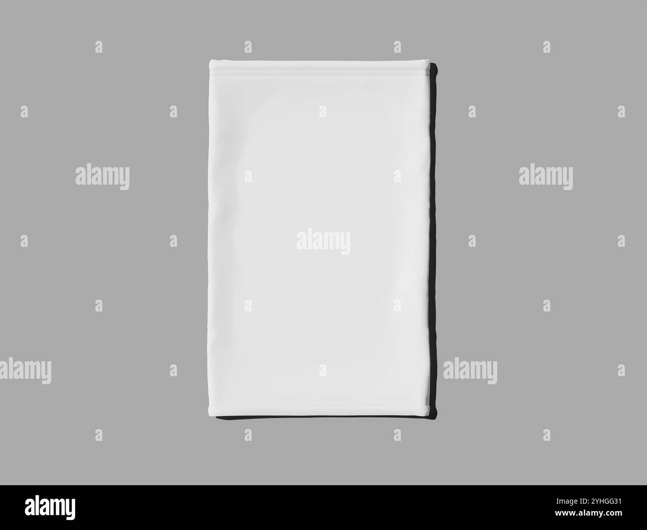 Flat Lay White Blank Buff Isolated Mockup Stock Photo - Alamy