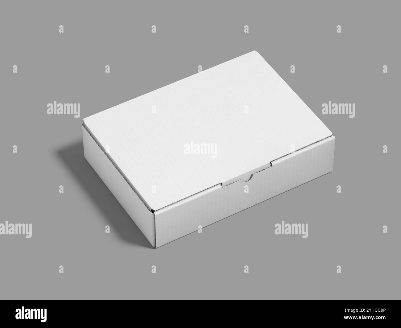 White Blank Cardboard Box Packaging Mockup on Grey Background Stock ...