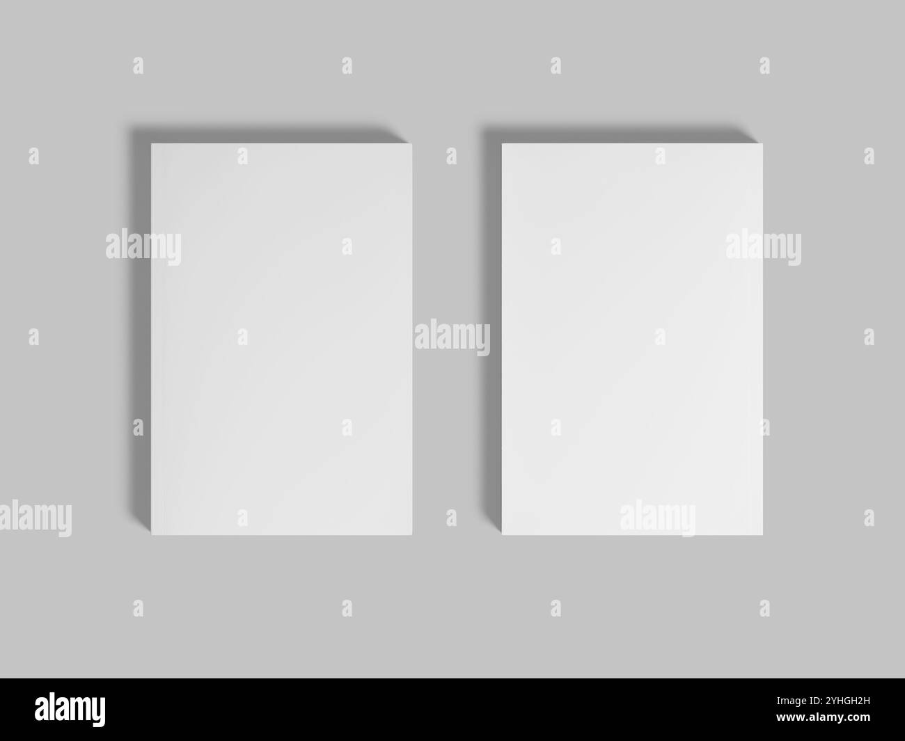 Realistic paper pages mockup Black and White Stock Photos & Images - Alamy
