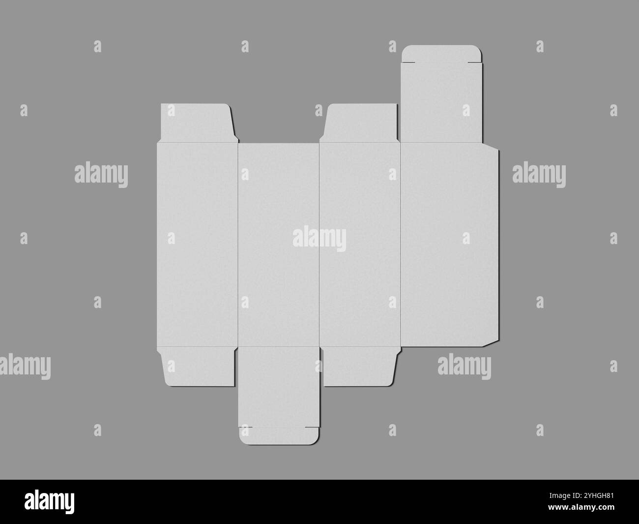 Flat lay White Blank Box Pattern Packaging Mockup Template Stock Photo ...