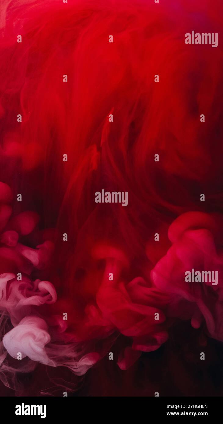 Paint texture. Gleaming explosion bright vaporing. Vibrant red purple ...