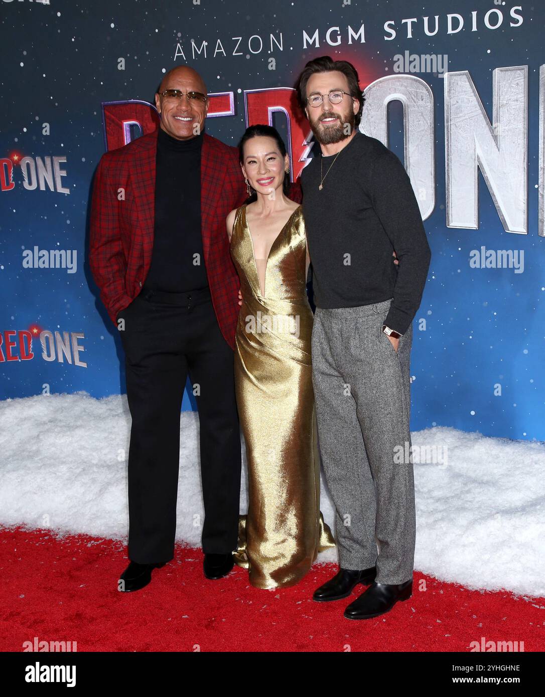 New York City, USA. 11th Nov, 2024. Dwayne Johnson, Lucy Liu and Chris ...