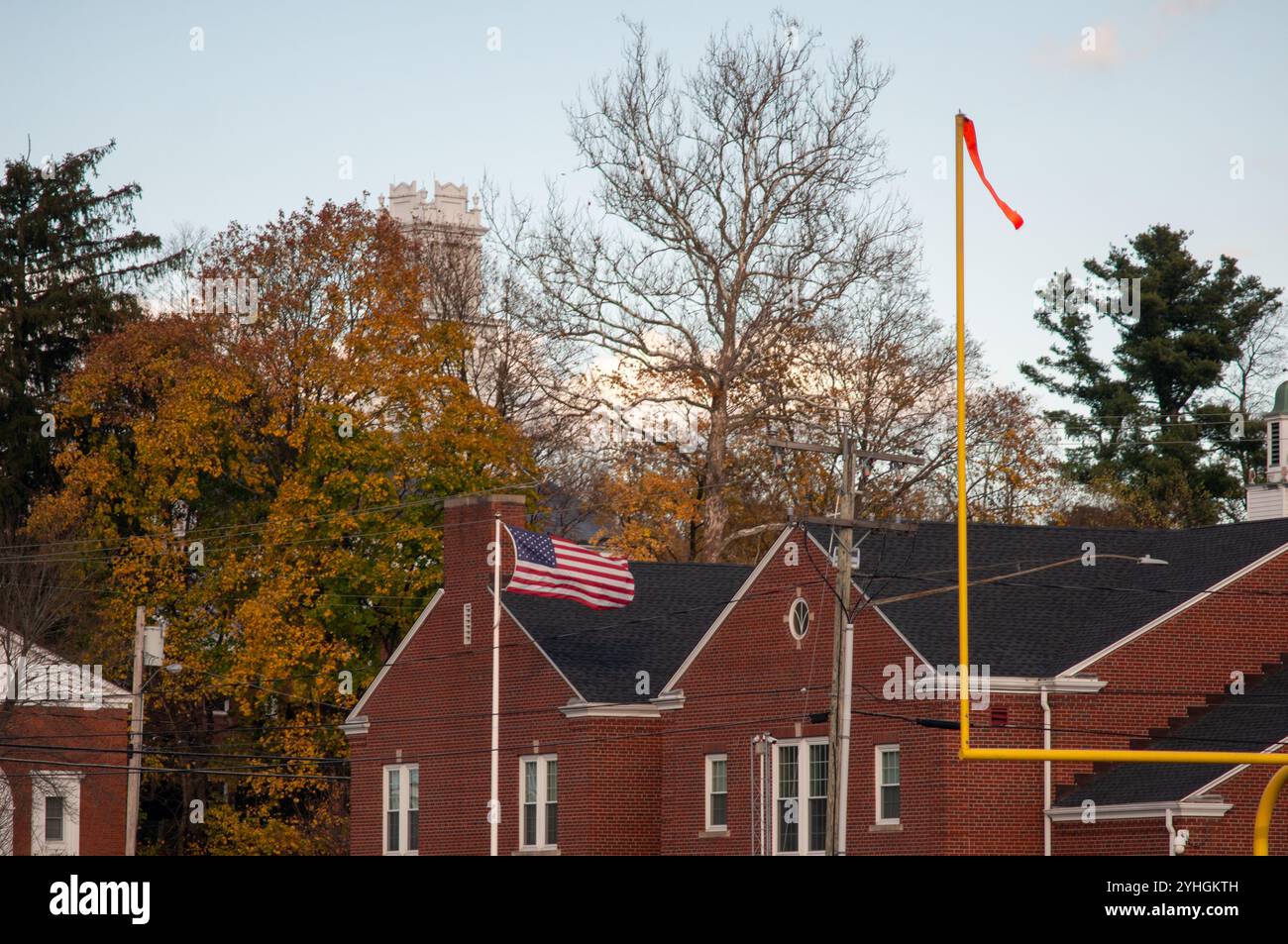 Goal post flag hi-res stock photography and images - Alamy