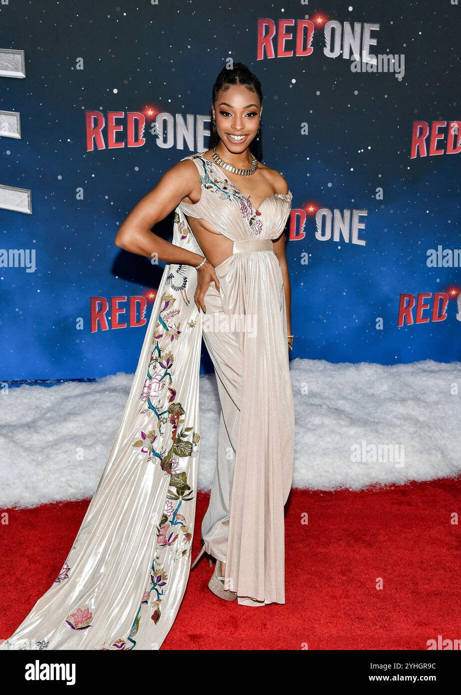 Jamila Mustafa attends the Amazon MGM Studios premiere of "Red One" at ...