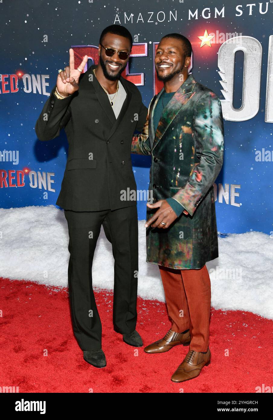 Aldis Hodge, left, and Edwin Hodge attend the Amazon MGM Studios ...