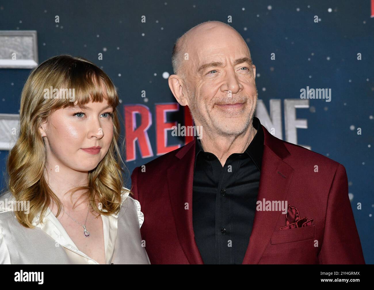 J.K. Simmons, right, and daughter Olivia Simmons attend the Amazon MGM ...