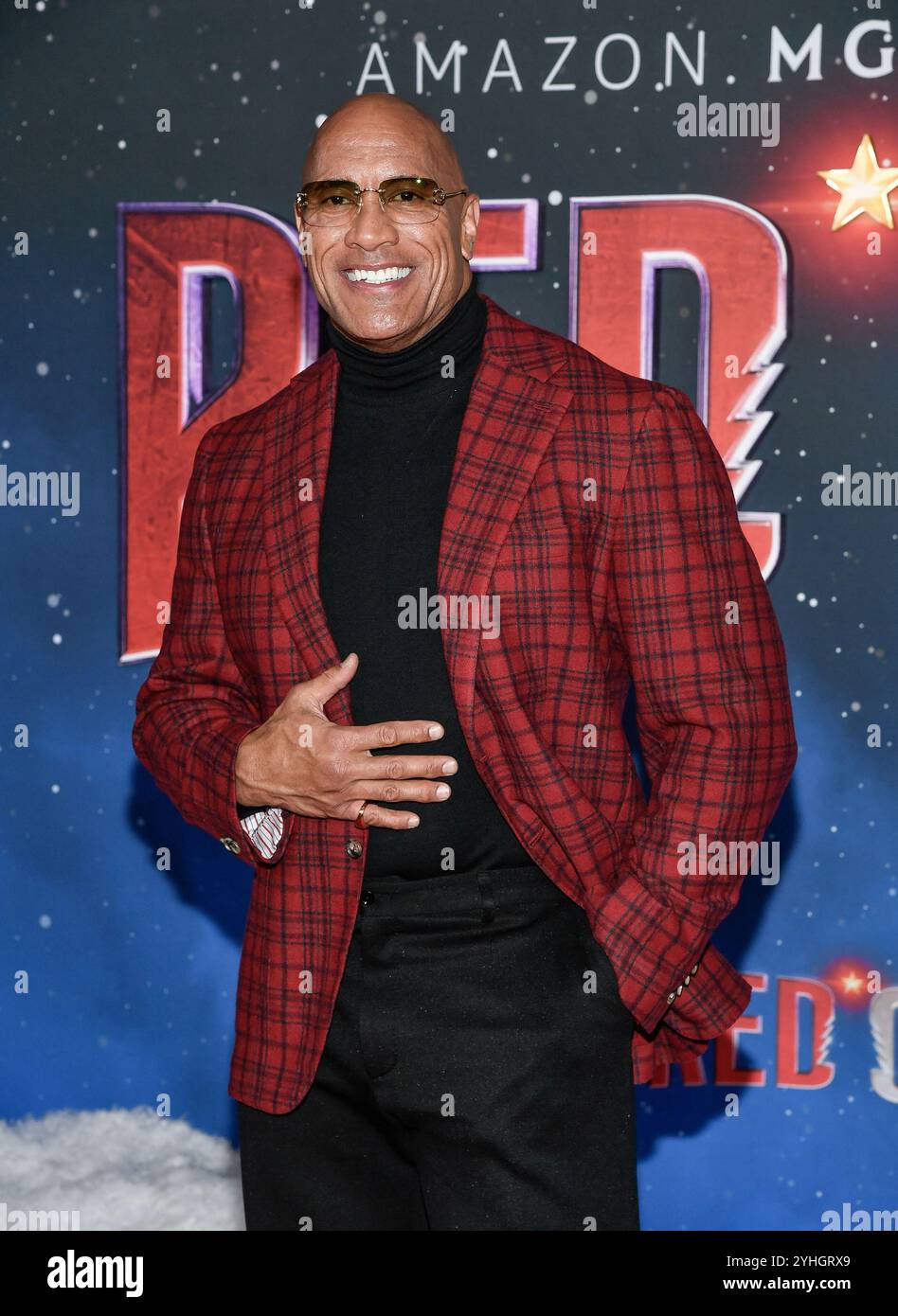 Dwayne Johnson attends the Amazon MGM Studios premiere of "Red One" at ...