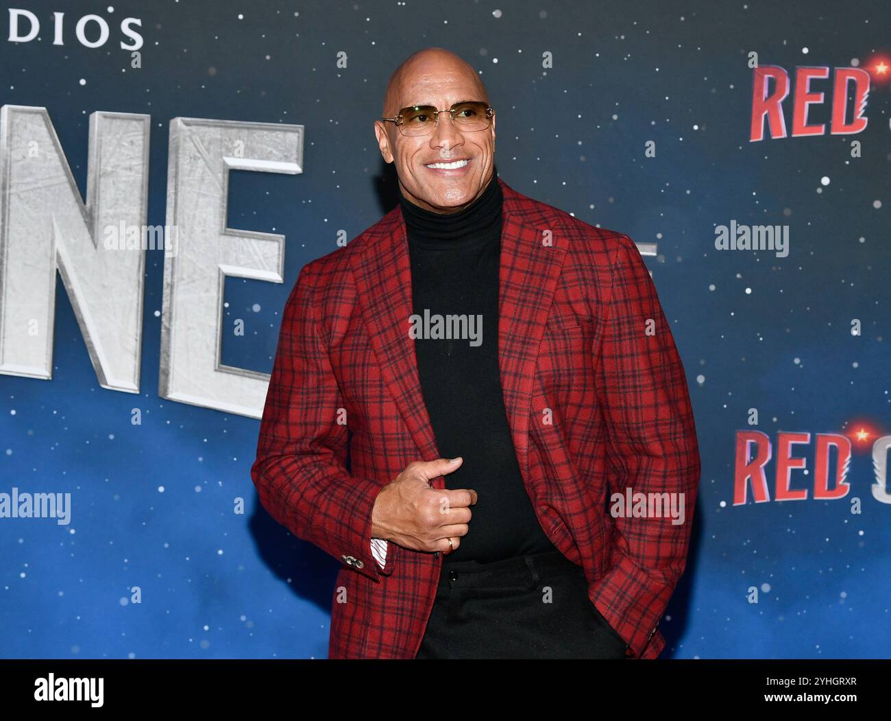 Dwayne Johnson attends the Amazon MGM Studios premiere of "Red One" at ...