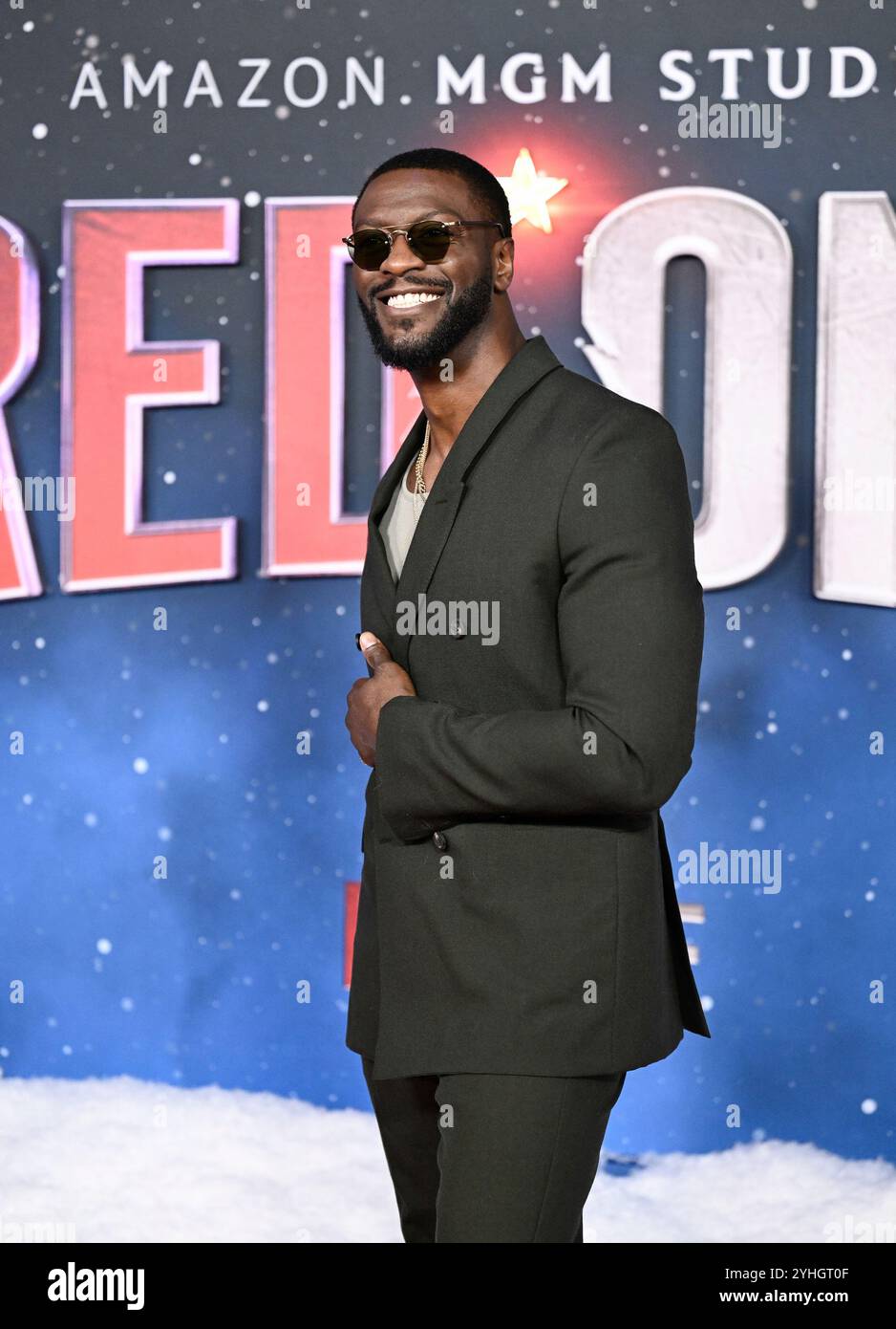 Aldis Hodge attends the Amazon MGM Studios premiere of "Red One" at ...
