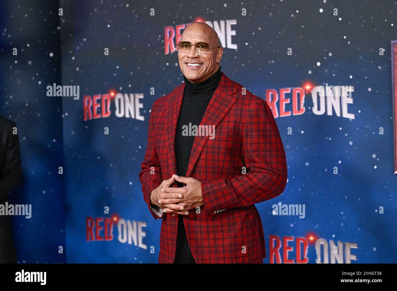 Dwayne Johnson attends the Amazon MGM Studios premiere of "Red One" at ...