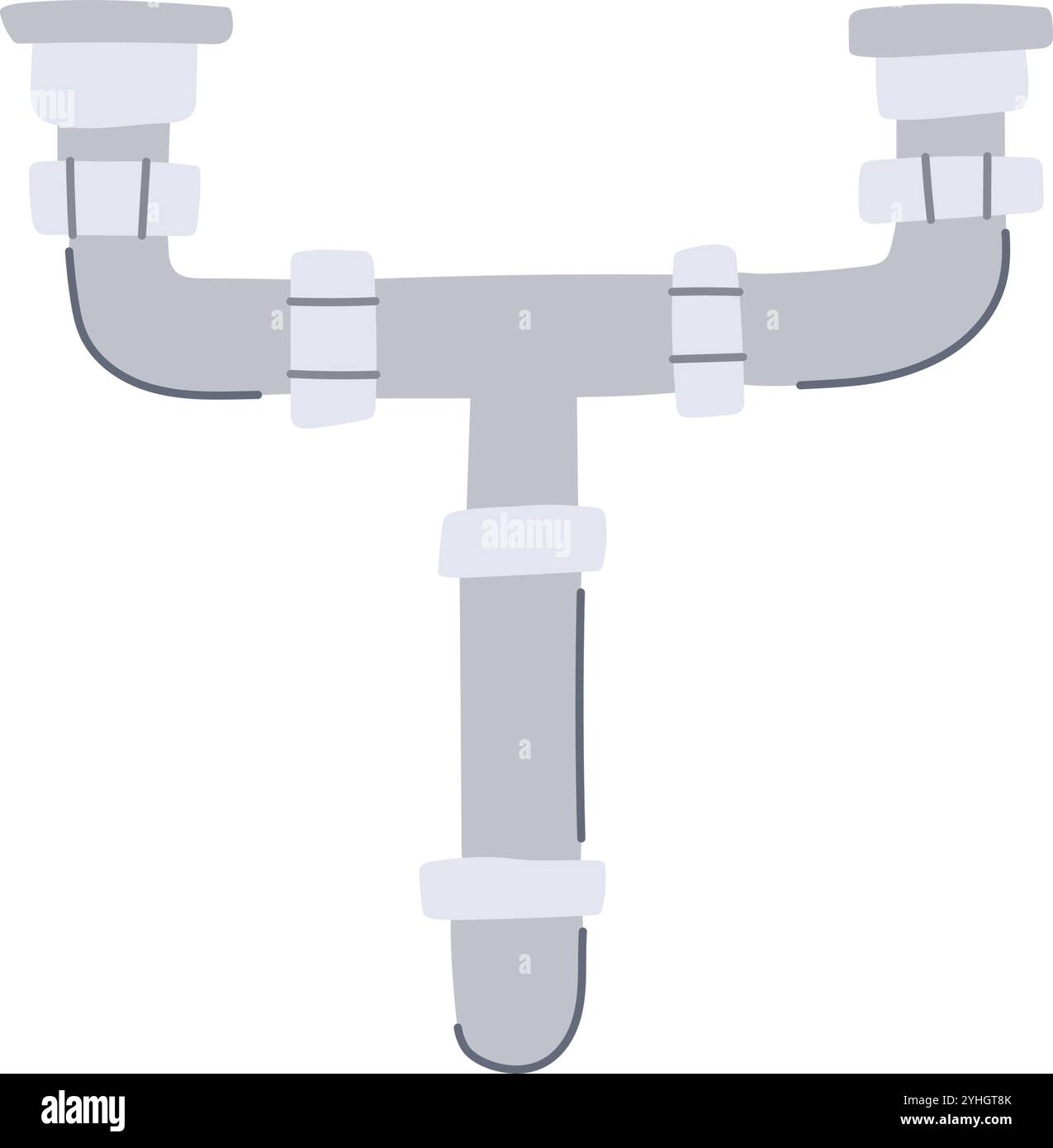 maintenance waste drain trap cartoon vector illustration Stock Vector ...