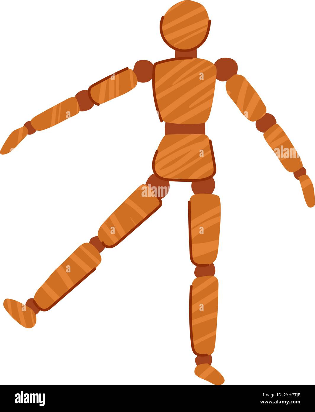 Wood figure artist model Stock Vector Images - Alamy