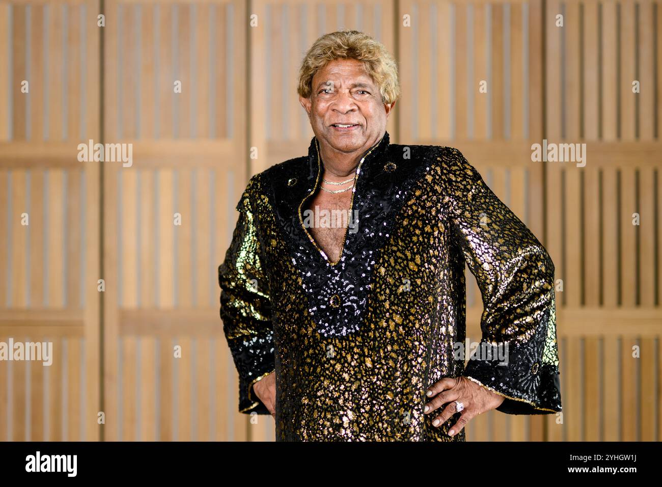 Sydney, Australia. 12th Nov, 2024. Malaysian-born Australian singer Kamahl poses for a portrait ...