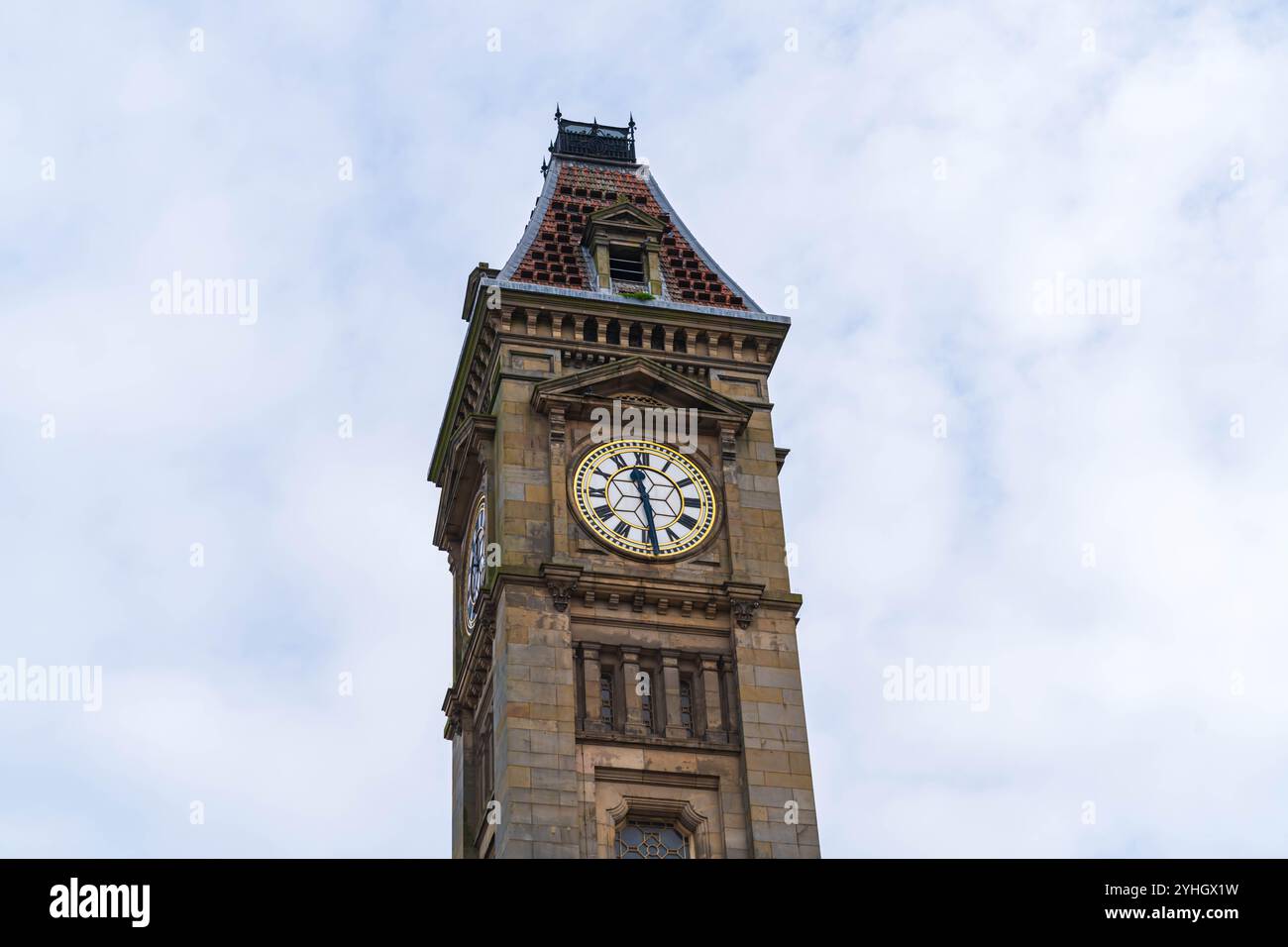 Victorian Clock tower locally known as "Big Brum" in Birmingham, UK ...