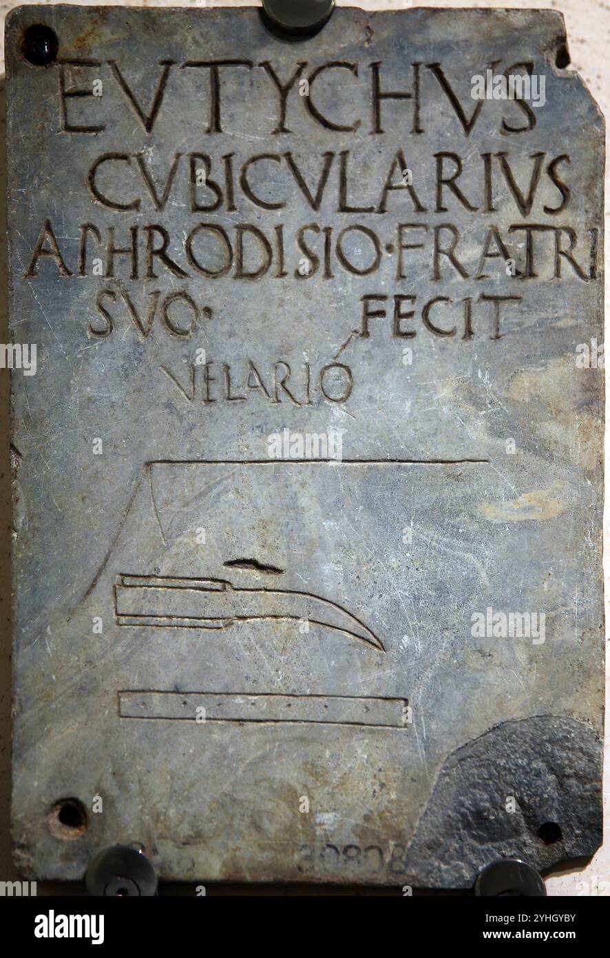 Eutychus - a cubicularius (bed-chamber attendant), made this for his ...