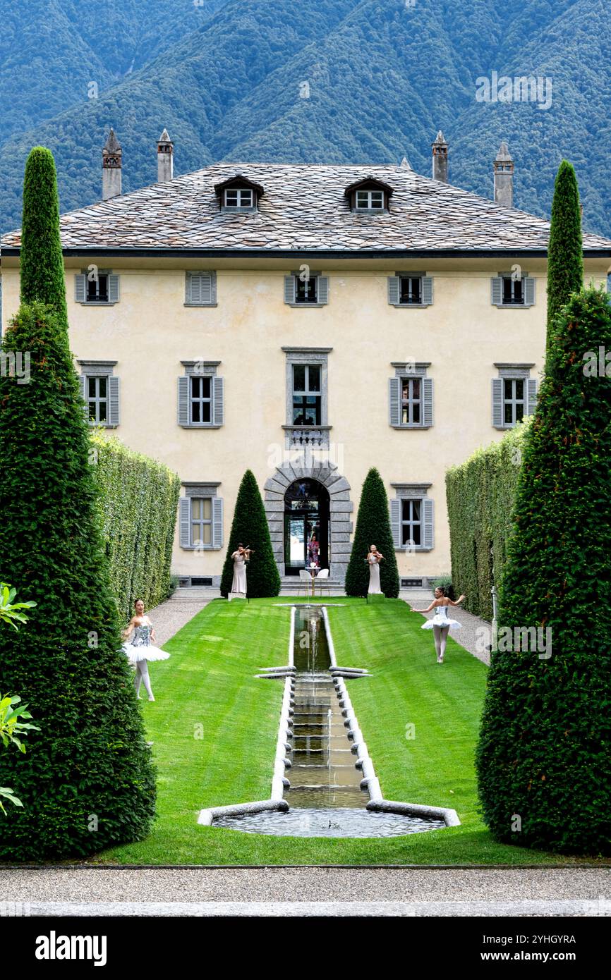 Lake Como, Italy - August 31, 2023: A villa at Lake Como Stock Photo ...