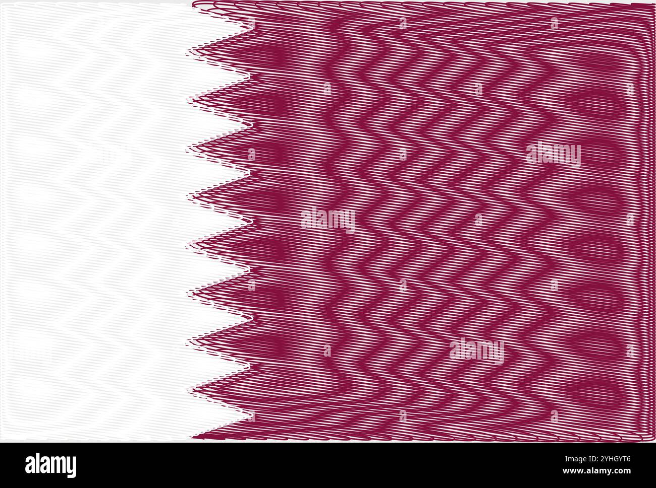 Qatar National Day December 18. Scribble style Qatar flag vector ...