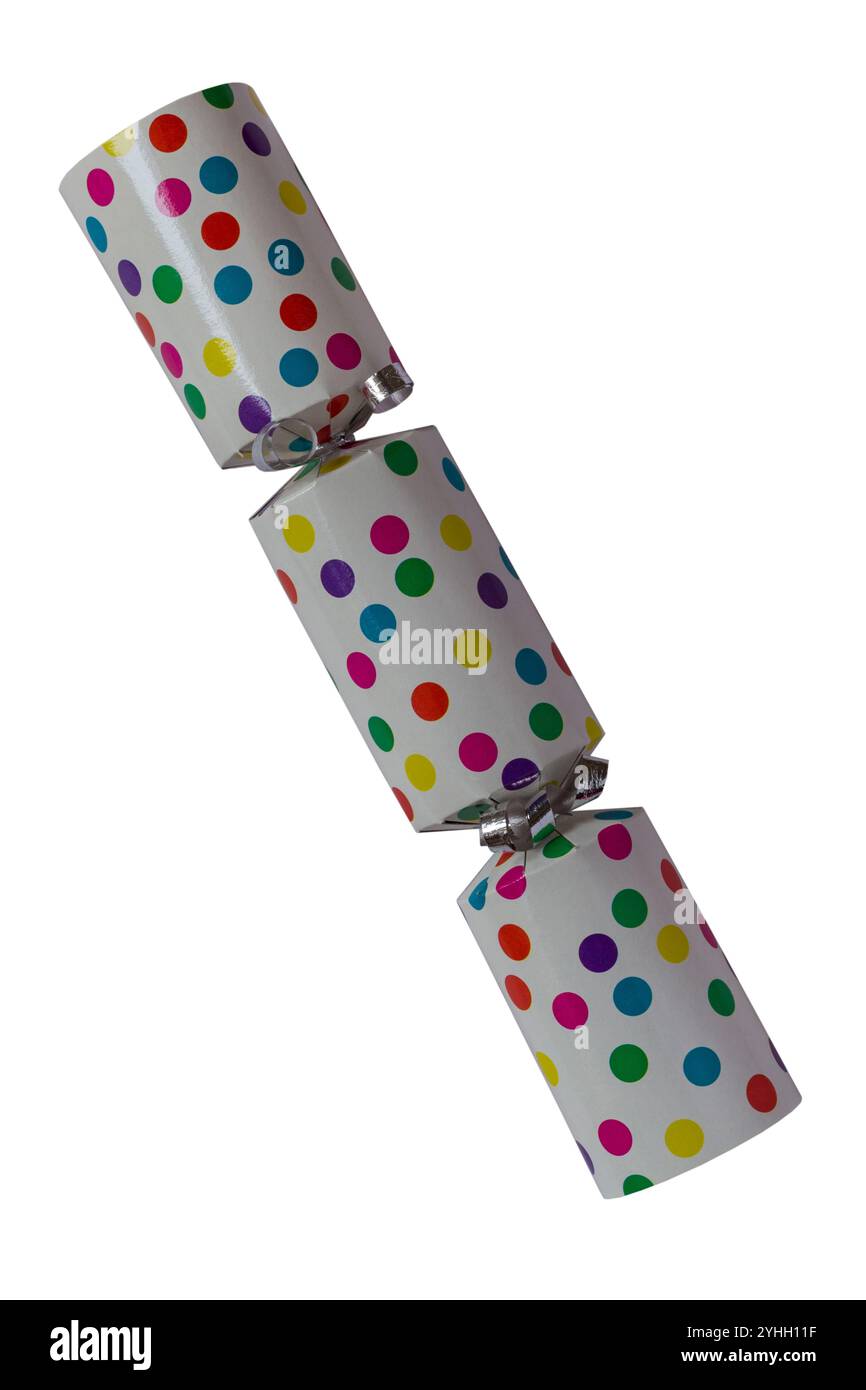 Spotted Christmas cracker isolated on white background - B&Q Value ...